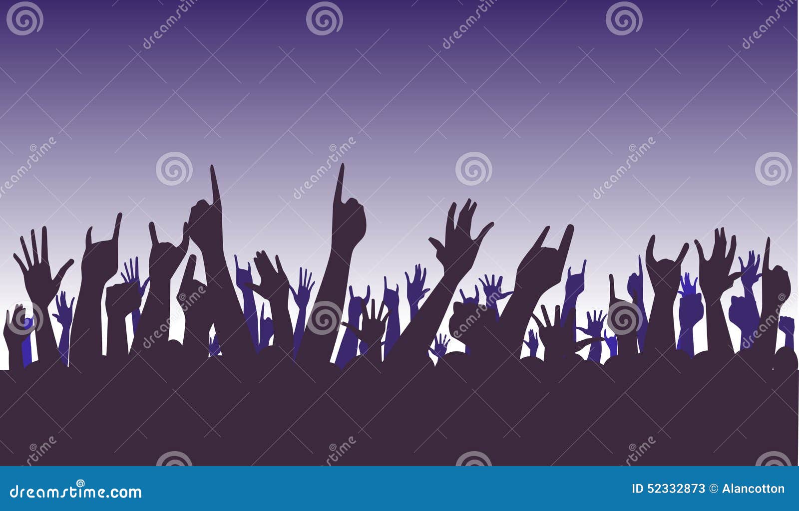 Audience Reaction stock illustration. Illustration of hands - 52332873