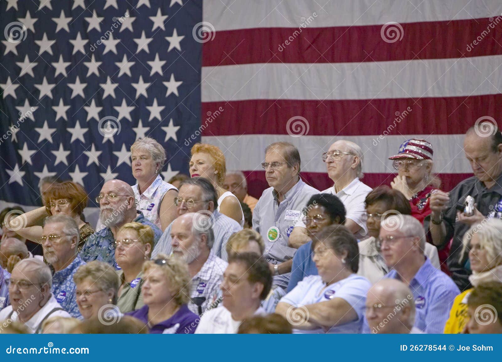 Audience of Retired Persons at Senator John Kerry Editorial Stock Image ...
