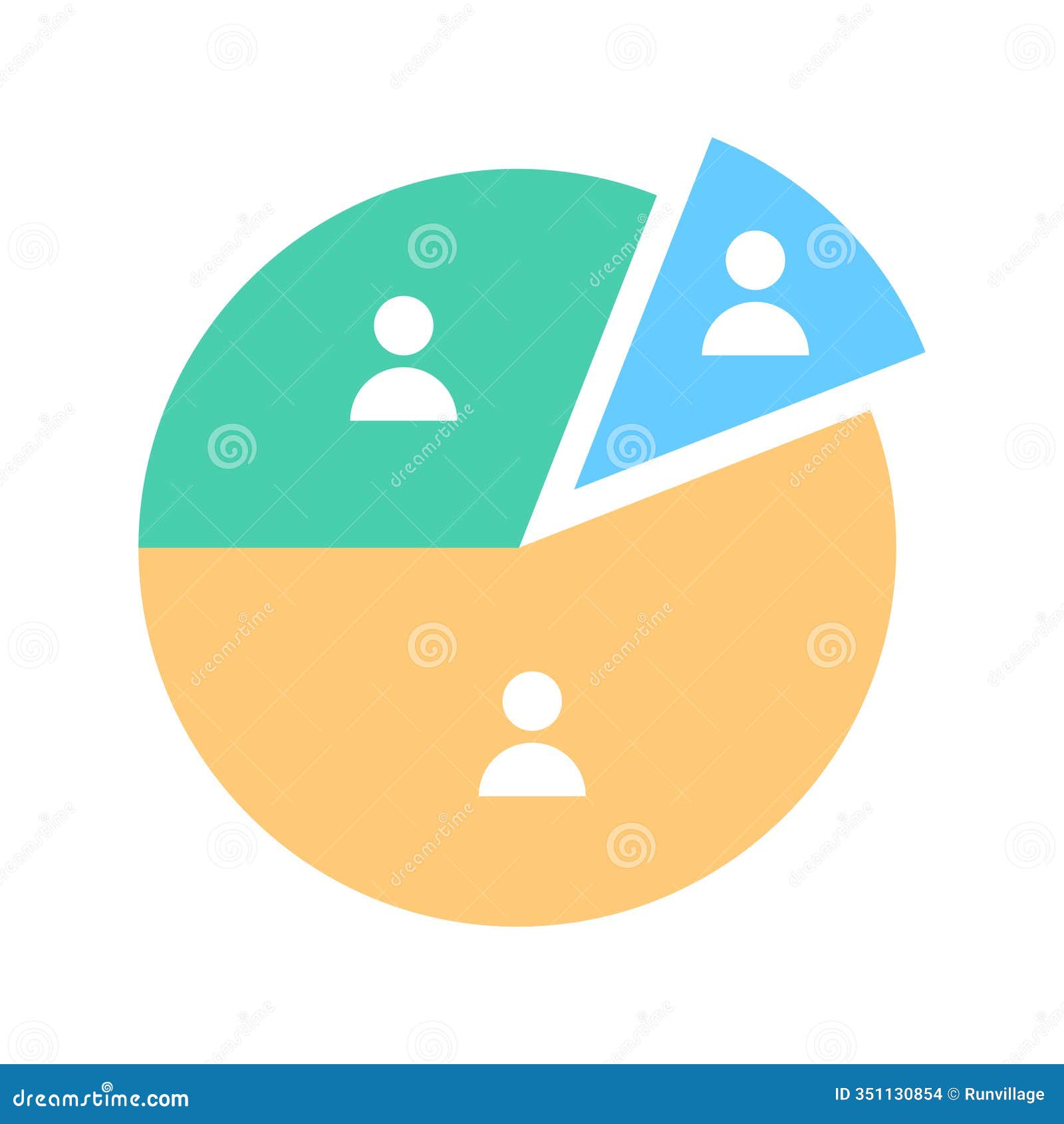 Audience Segmentation Or Customer Segregation. Marketing Concept ...