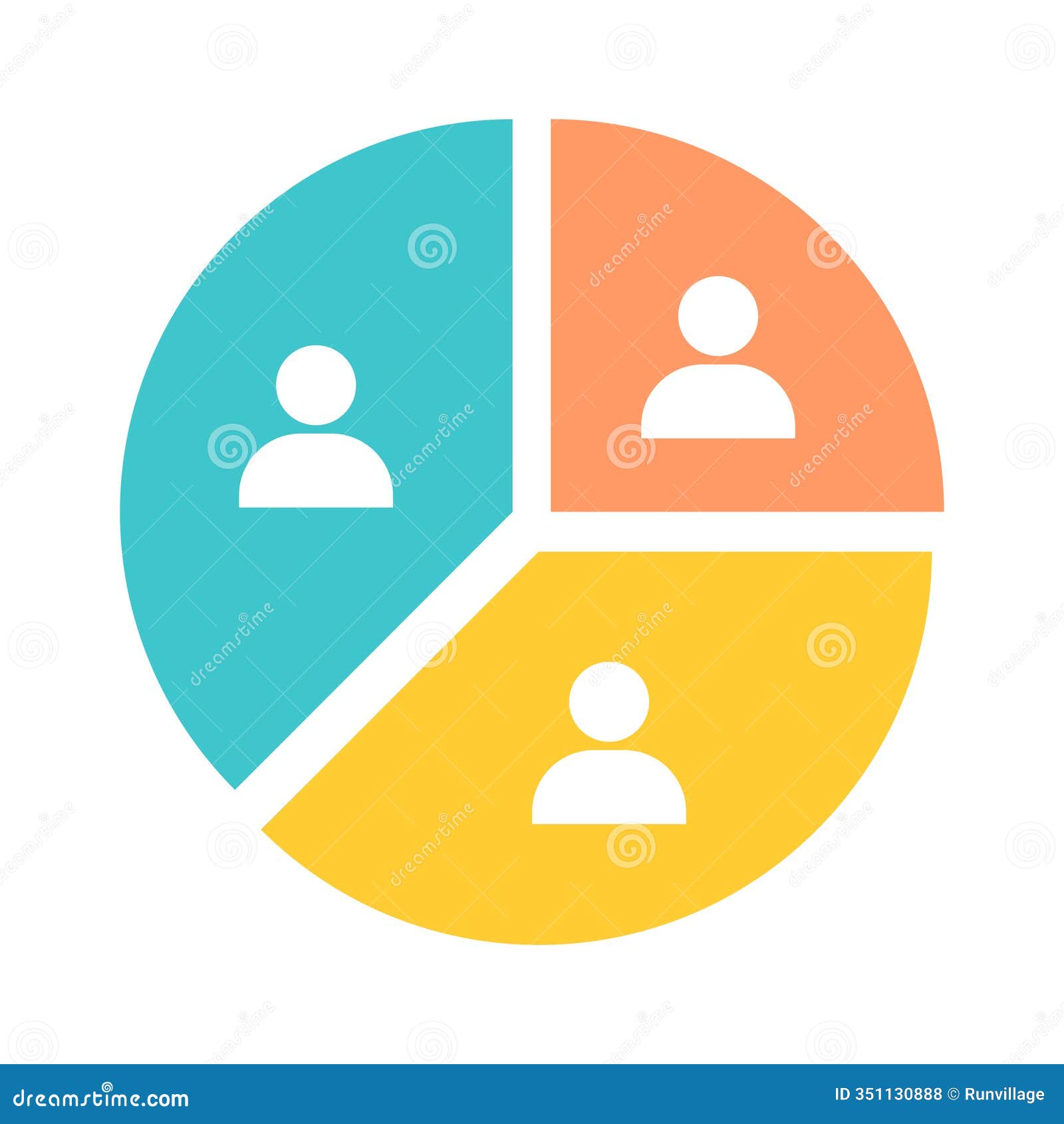 Audience Segmentation Or Customer Segregation. Marketing Concept ...