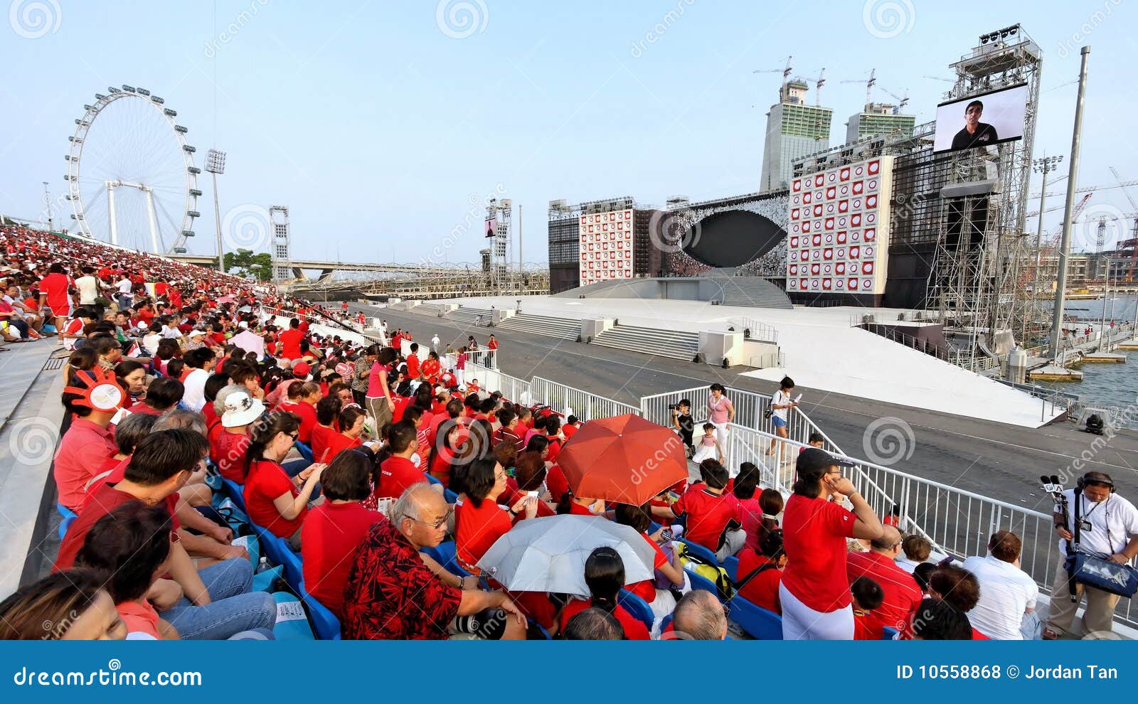 Audience and Stage at NDP 2009 Editorial Stock Photo - Image of ...