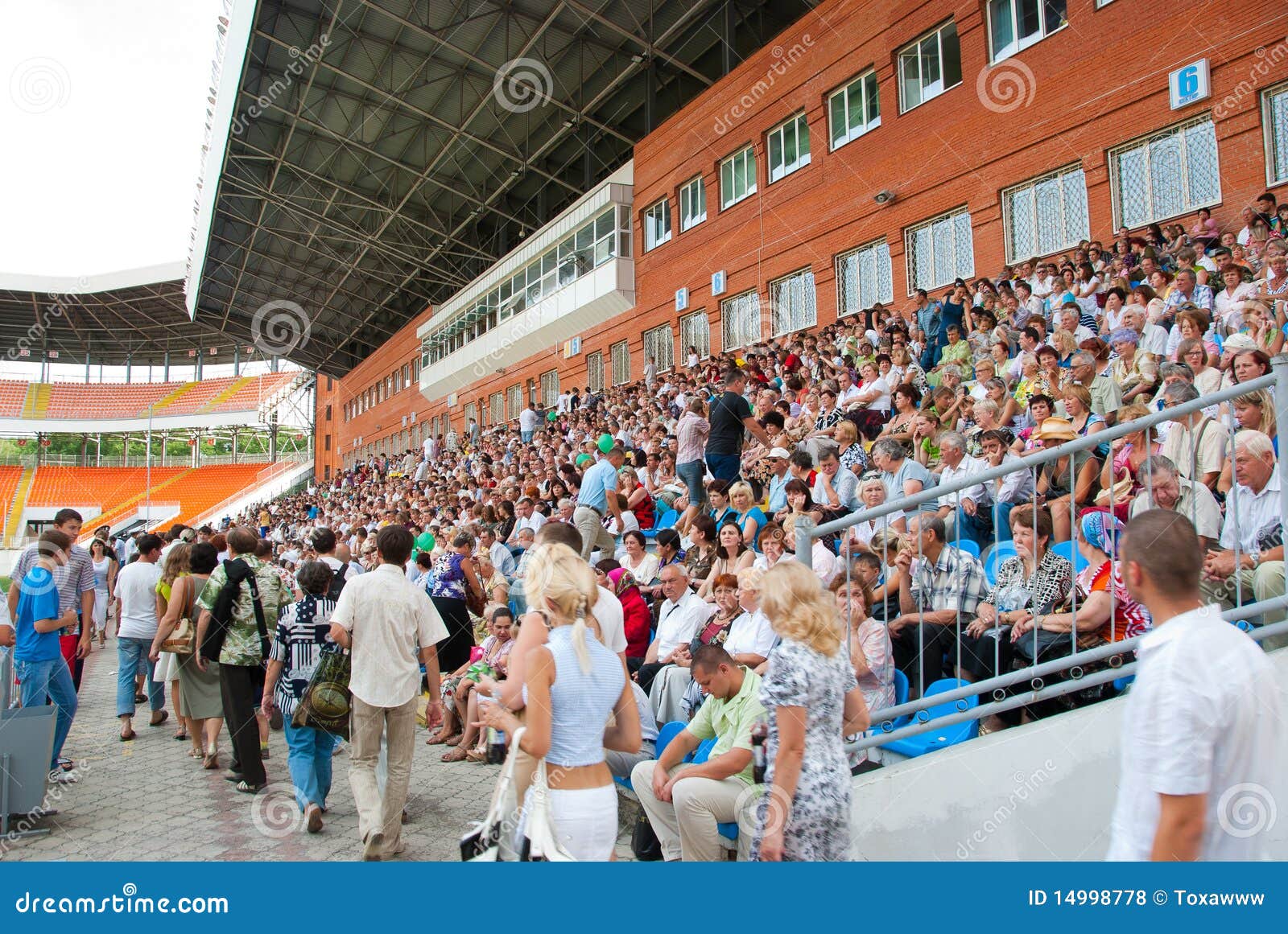 The Audience in the Stands at a Football Match Editorial Stock Photo ...
