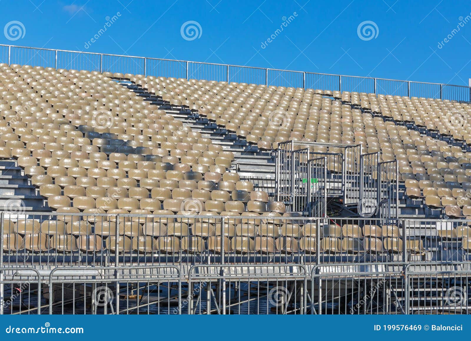 Audience Stands stock image. Image of outdoor, steel - 199576469