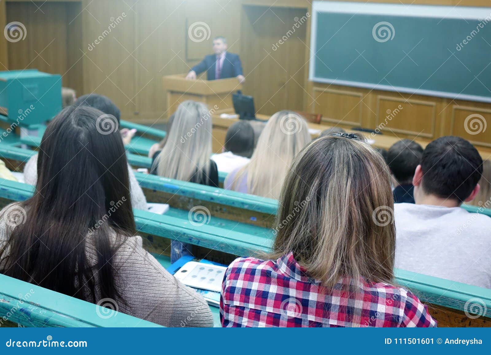 Audience with Students at the University. Editorial Photo - Image of ...