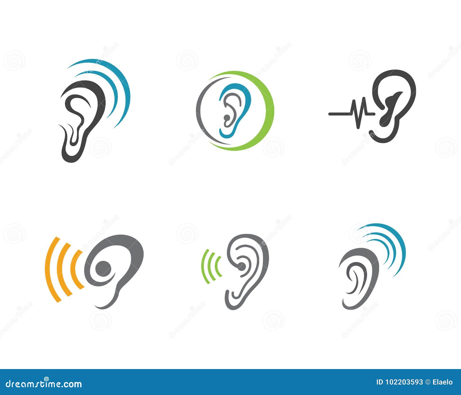 Audiencia Logo Template stock de ilustración. Ilustración de sordo ...