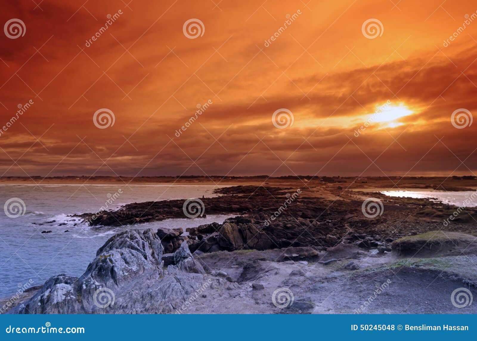 Audierne bay stock photo. Image of coast, ocean, tourism - 50245048
