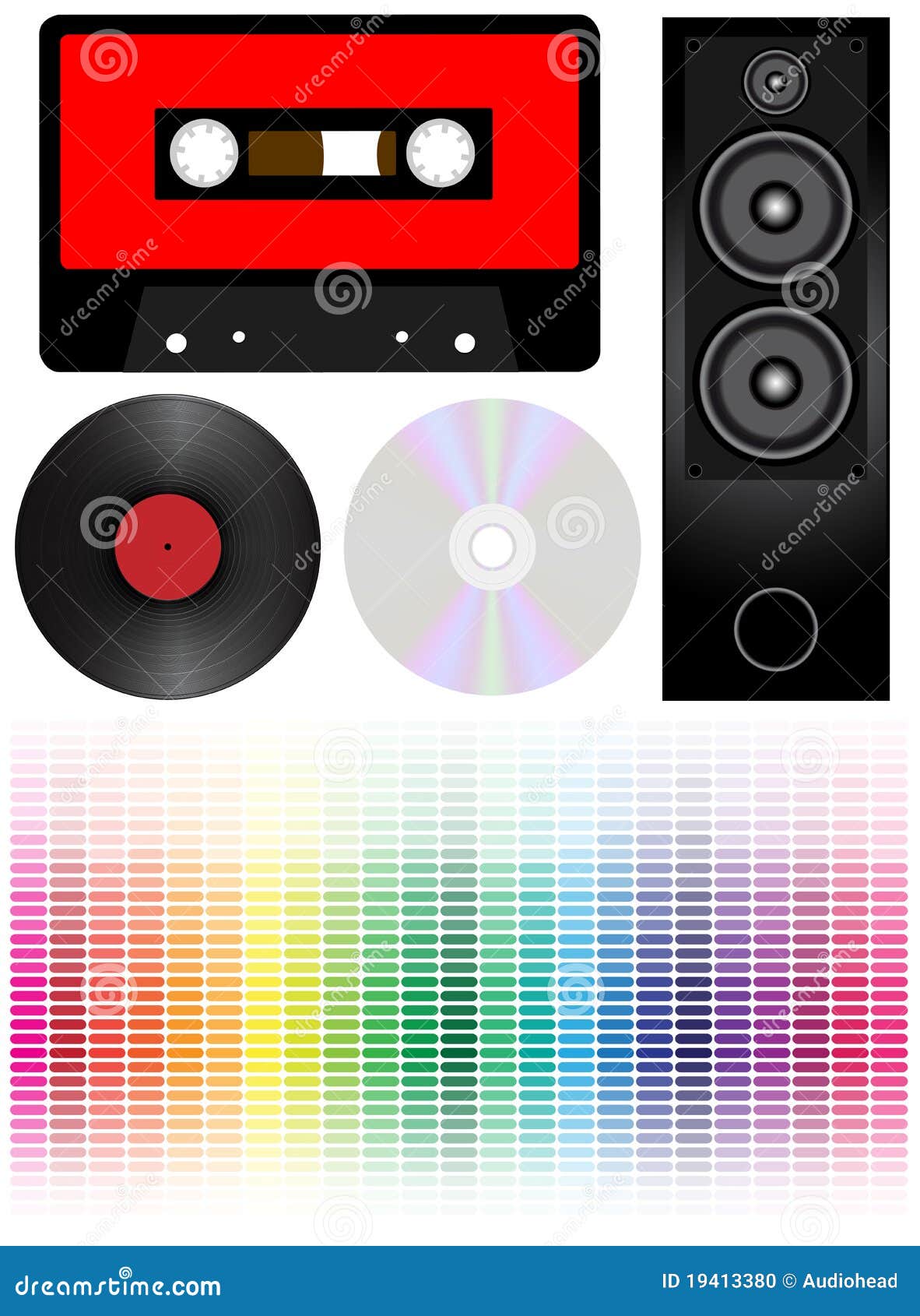Audio stock vector. Illustration of vector, audio, compact - 19413380