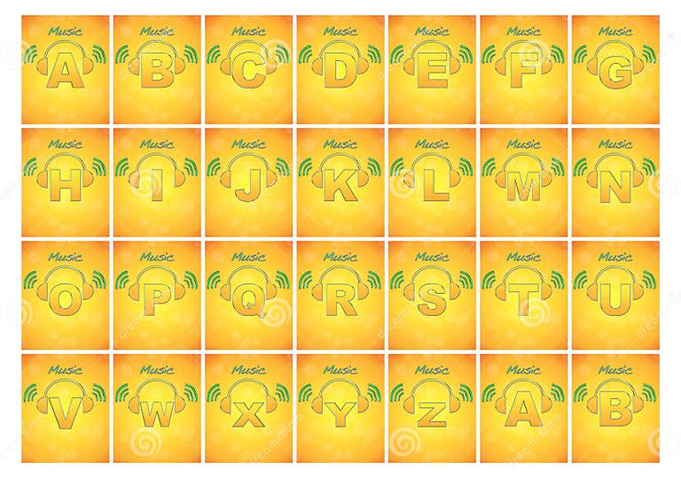 Audio abc. stock illustration. Illustration of alphabet - 28628515