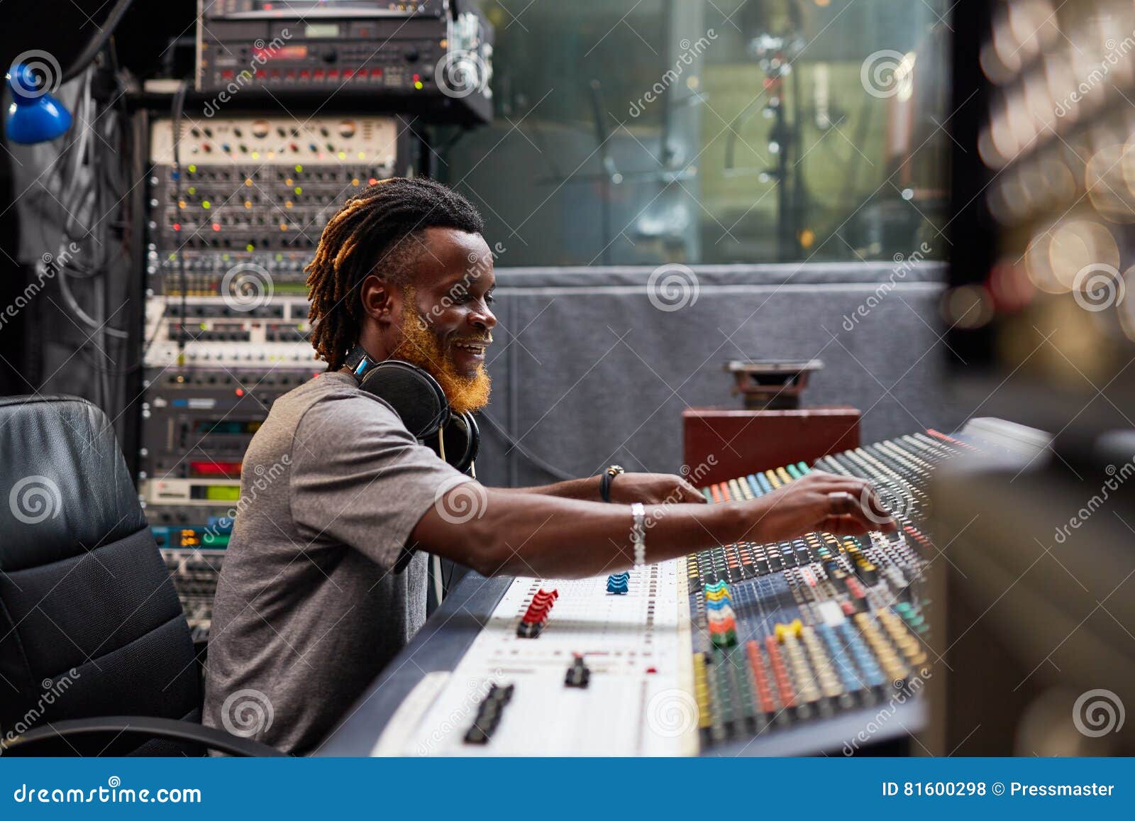 Audio adjusting stock photo. Image of volume, soundmixer - 81600298