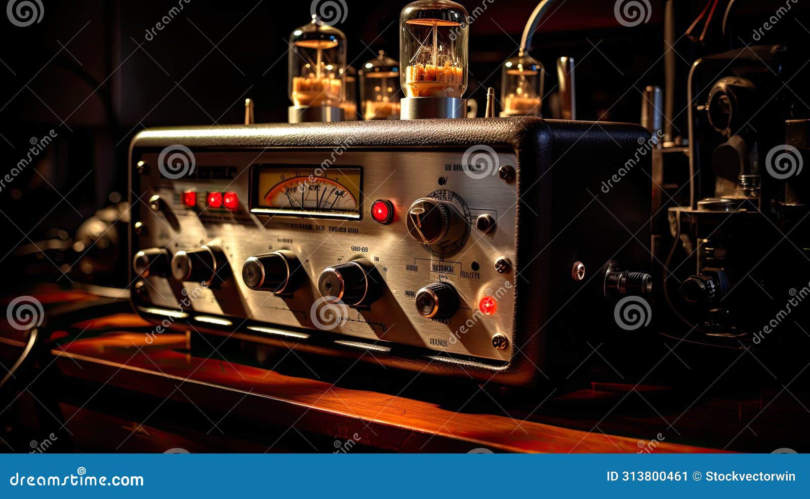 Audio amplifier technology stock illustration. Illustration of ...