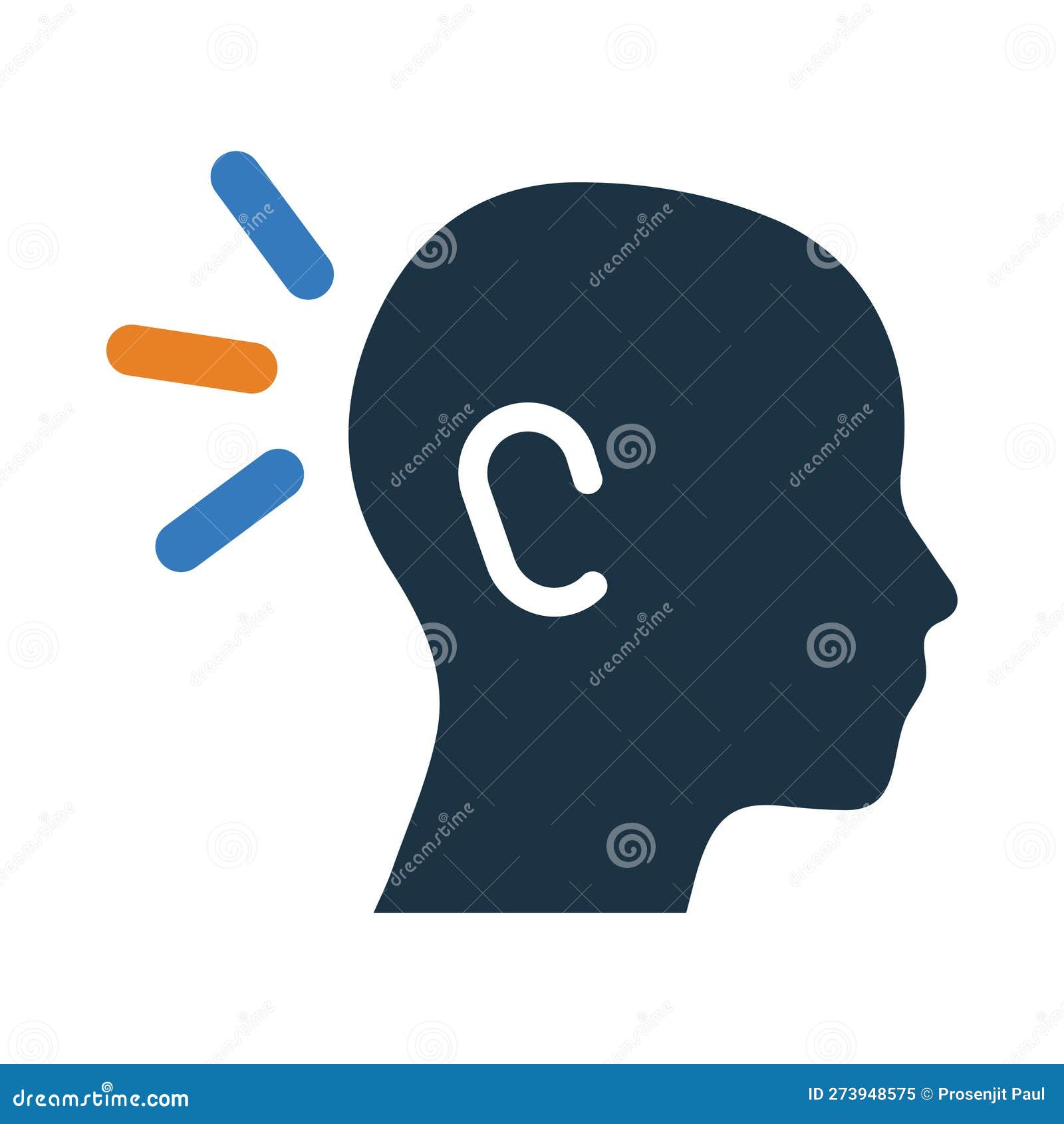 Ear, Head, Audiology, Human Audiology Icon Vector Illustration ...