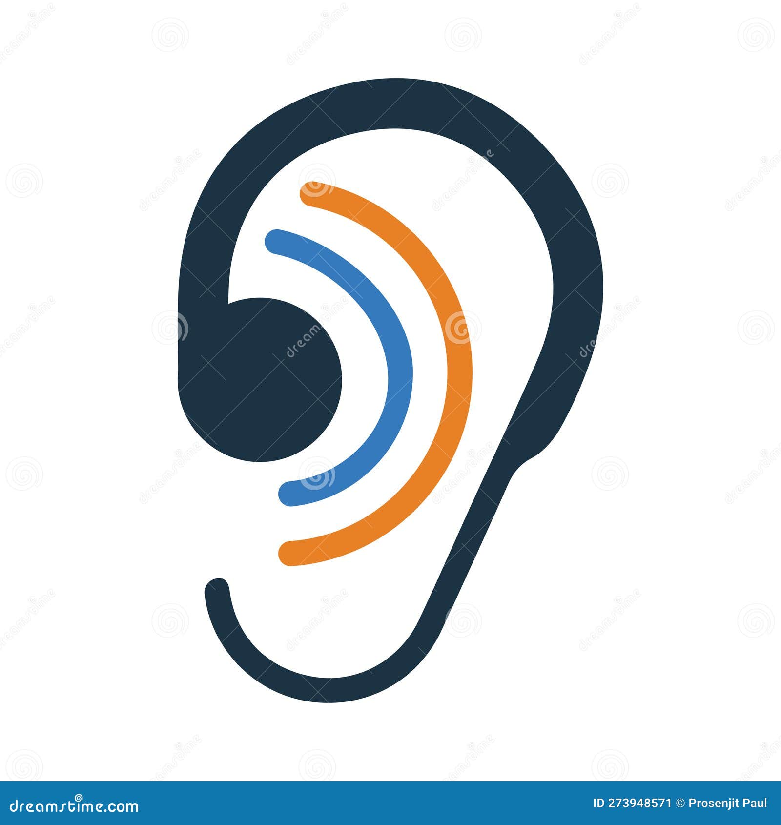 Audio, Audiology, Ear, Ear Audiology Icon Stock Vector - Illustration ...