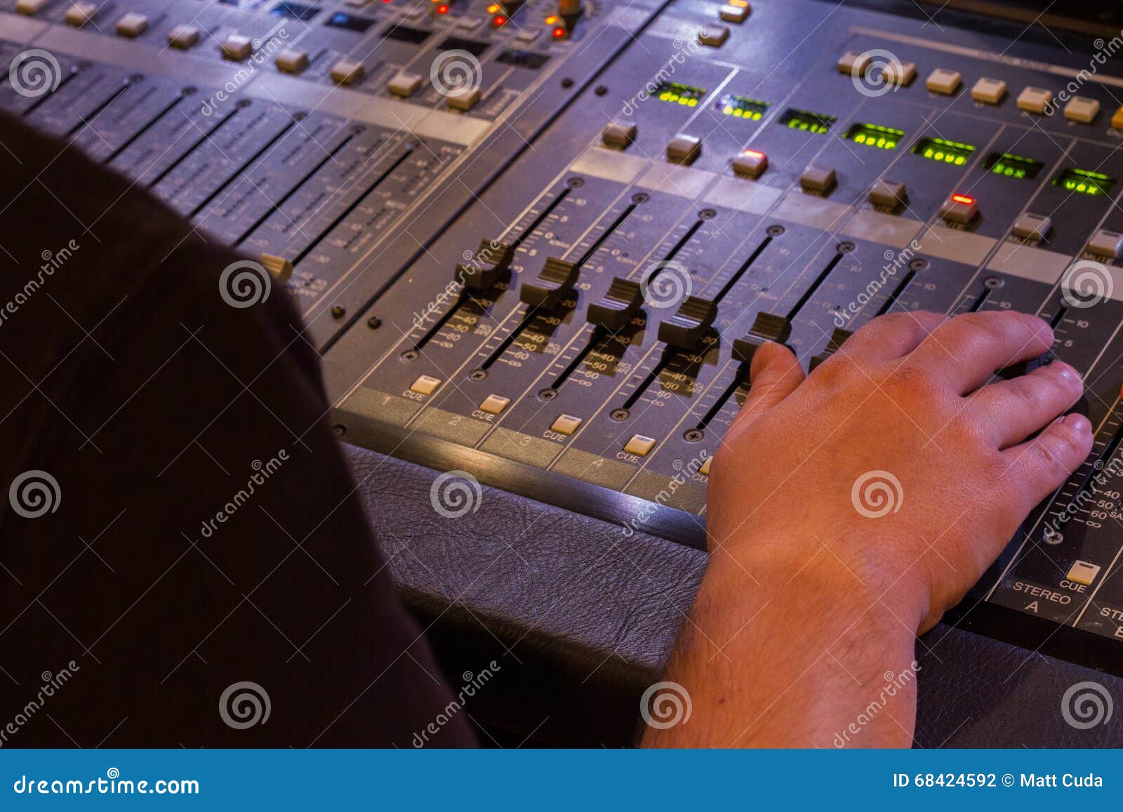 Audio Board stock photo. Image of band, channels, church - 68424592