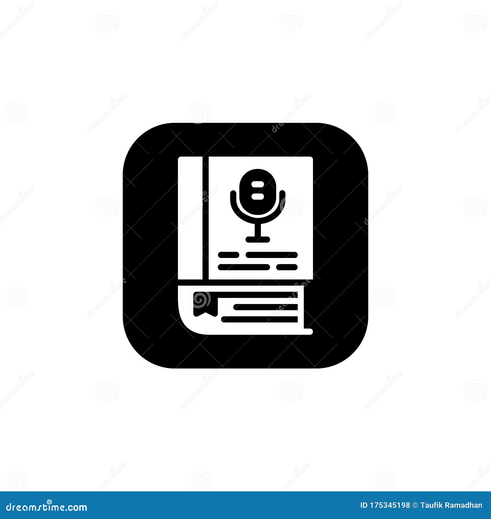 Audio Book Icon. Online Learning Icon. Perfect for Application, Web ...