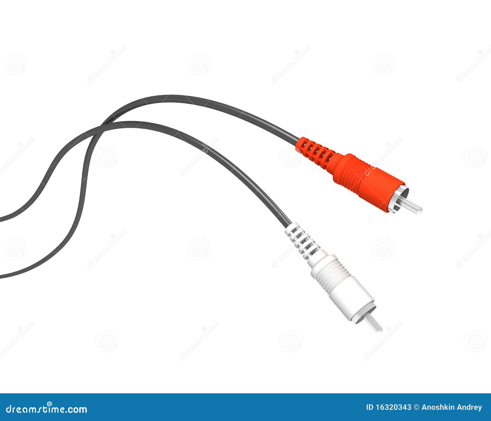 Audio cables stock illustration. Illustration of coaxial - 16320343