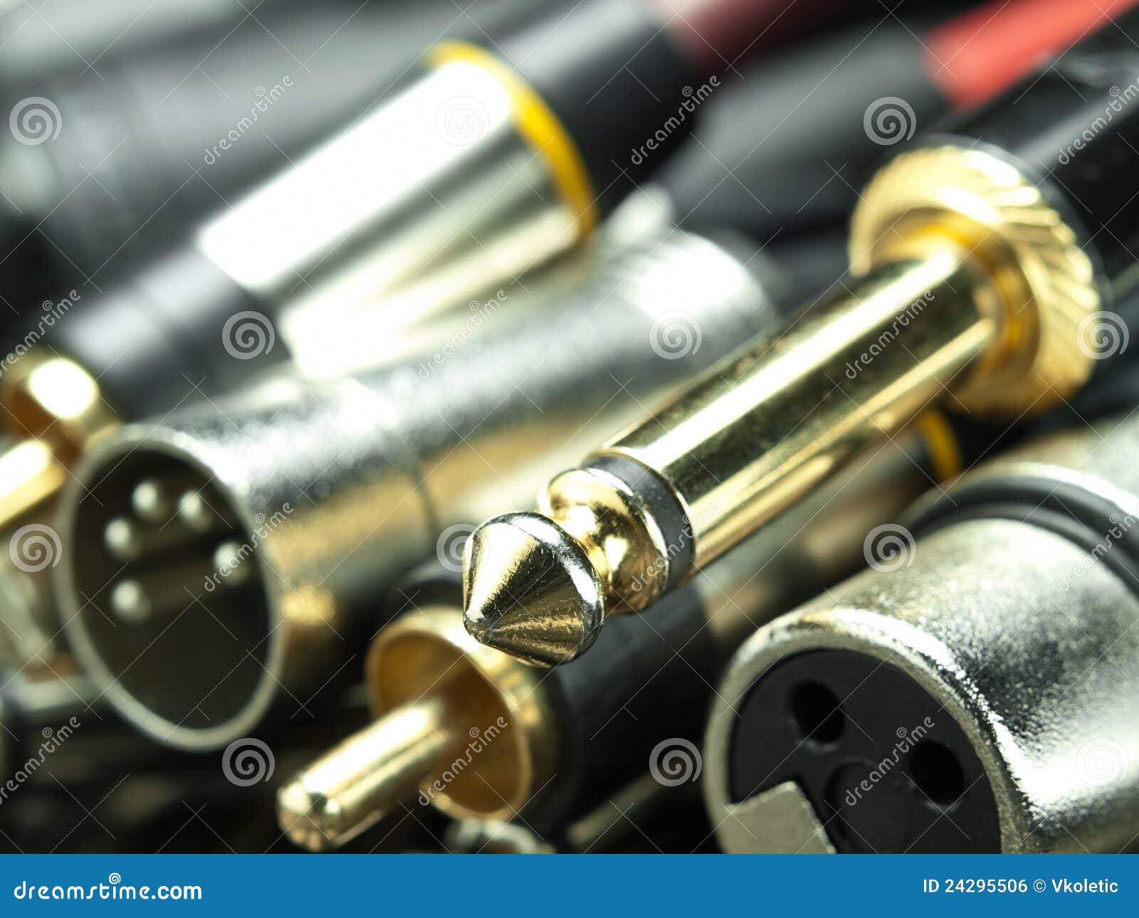 Audio cables stock photo. Image of midi, plug, connection - 24295506