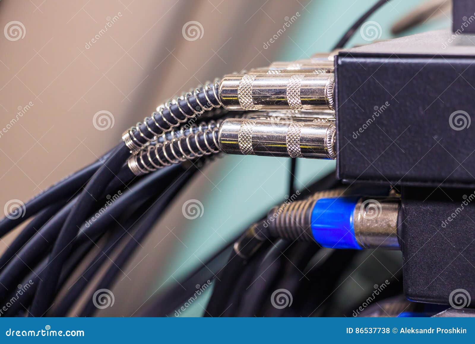 Audio Cables and Connectors Stock Photo - Image of connection ...