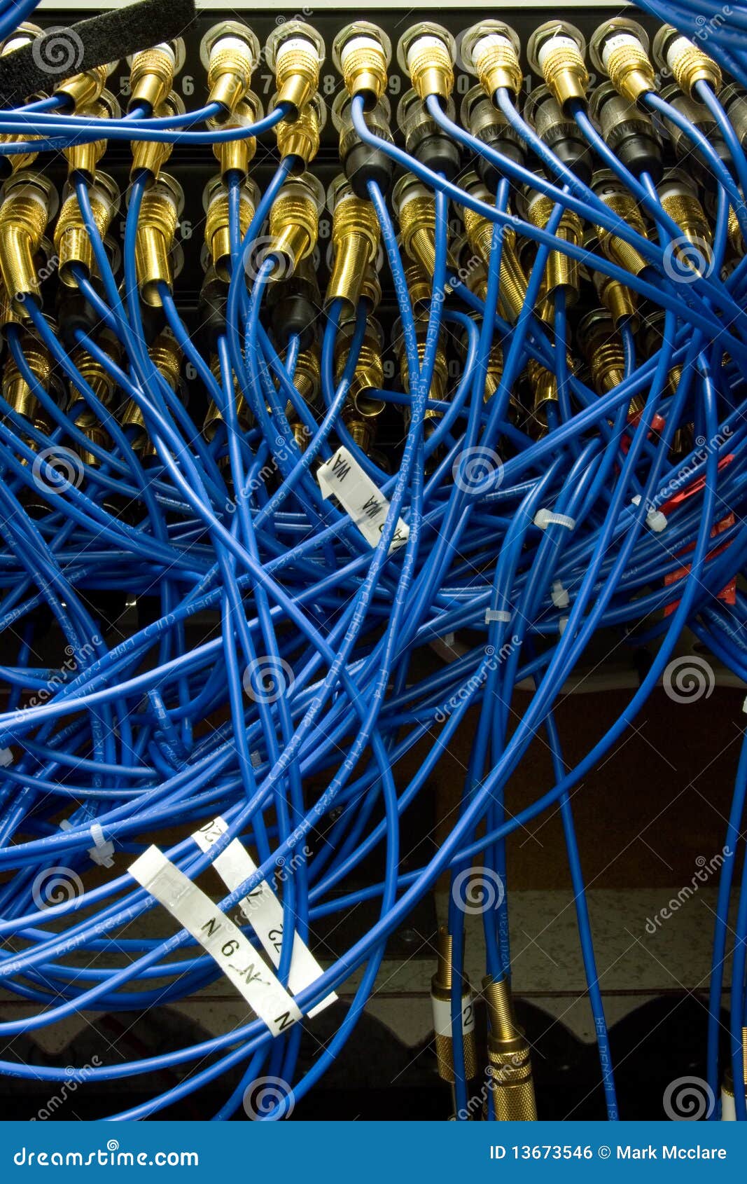 Audio Cables and Plugs stock photo. Image of information - 13673546