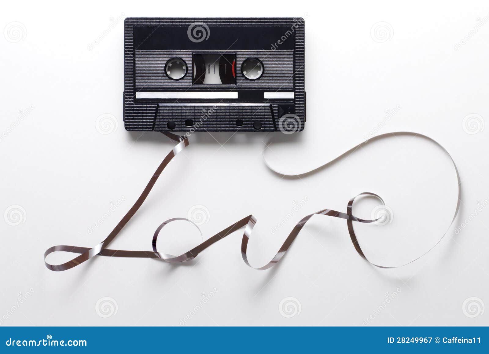 Audio cassette on white stock image. Image of black, radio - 28249967