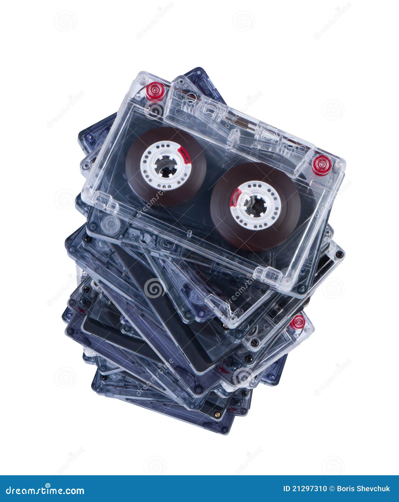 Audio cassettes isolated. stock photo. Image of music - 21297310