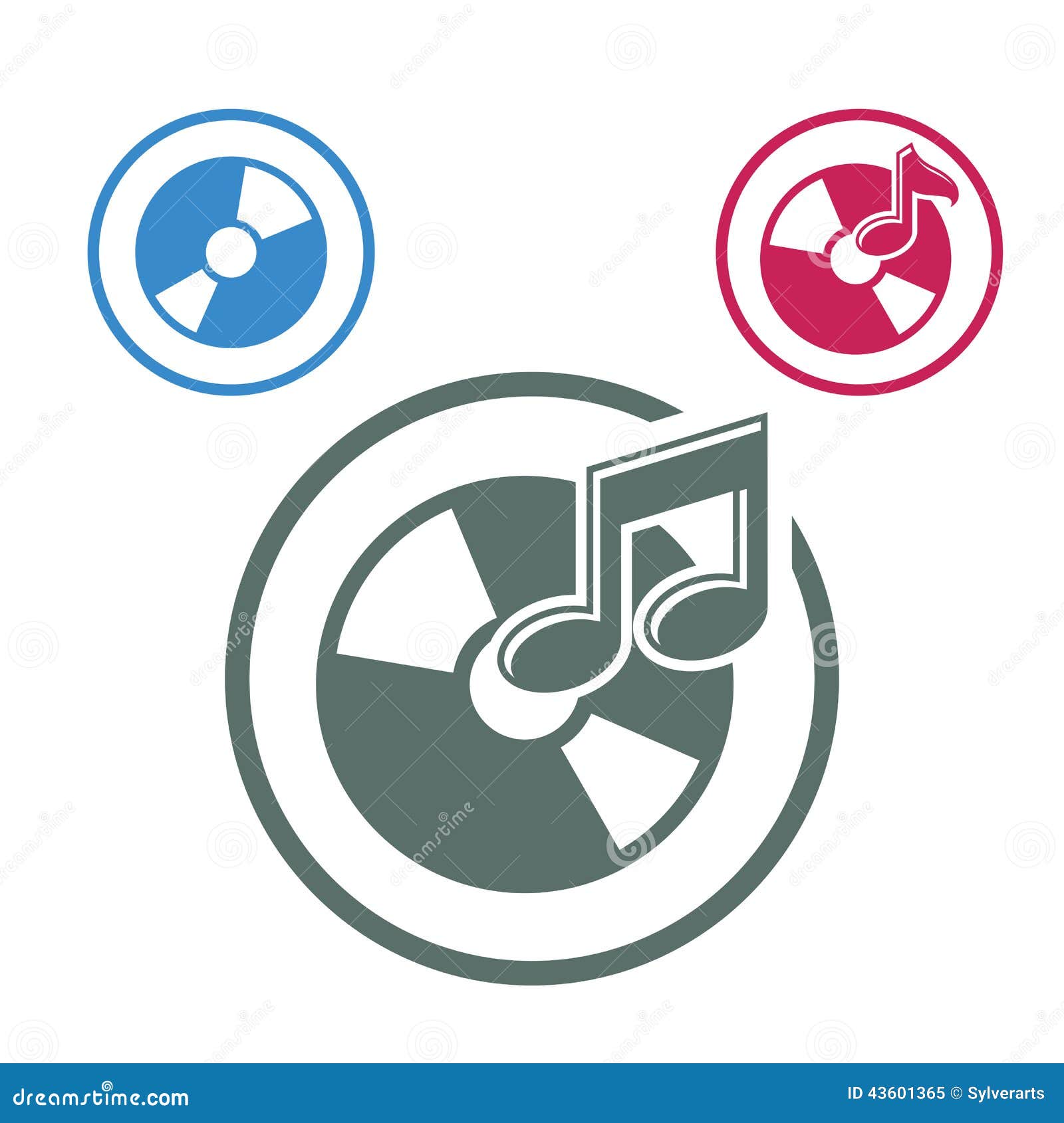 Audio Cd Icon, Single Color Vector Music Theme Symbol for Your D Stock ...
