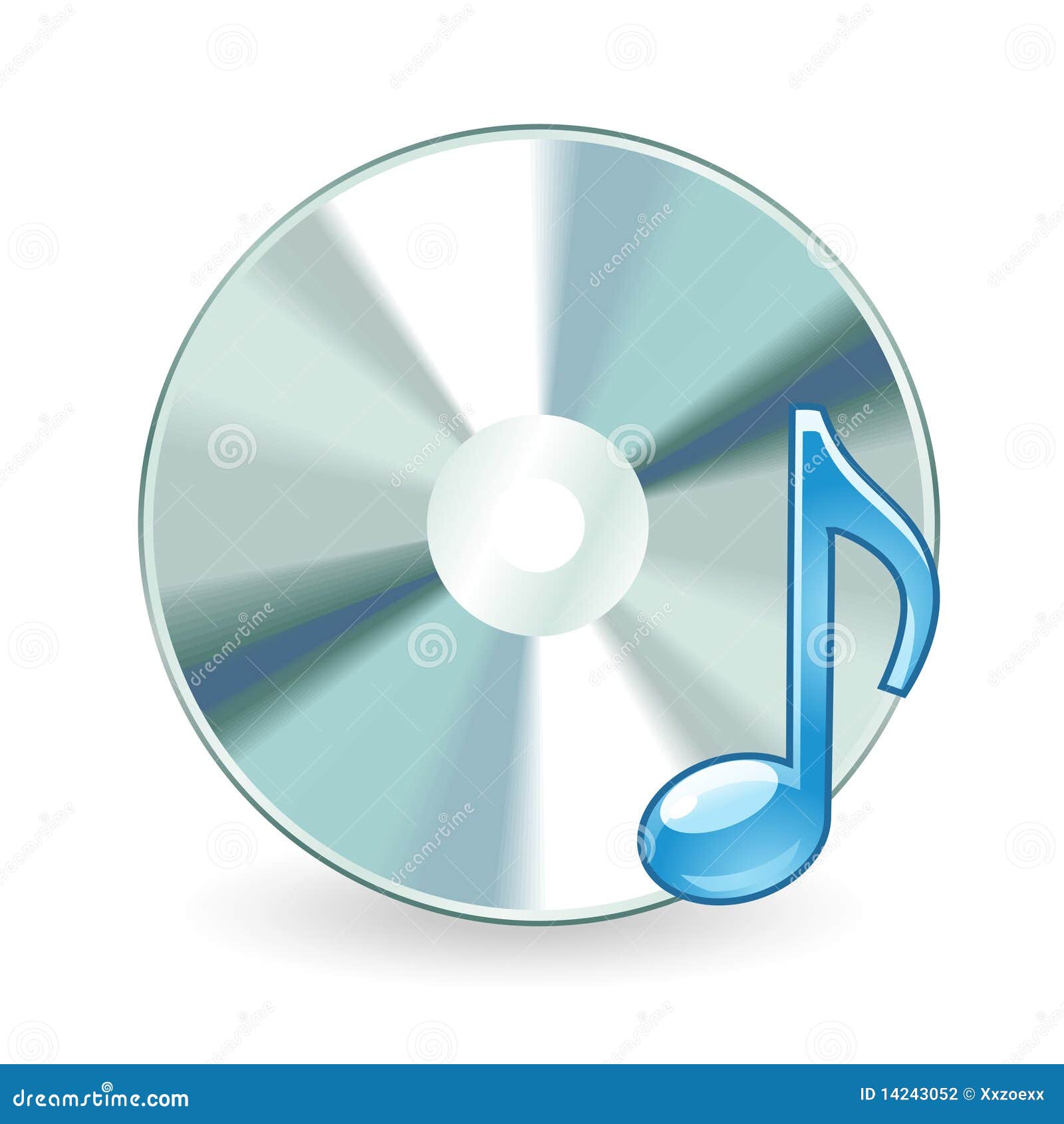 Audio cd isolated stock vector. Illustration of disc - 14243052