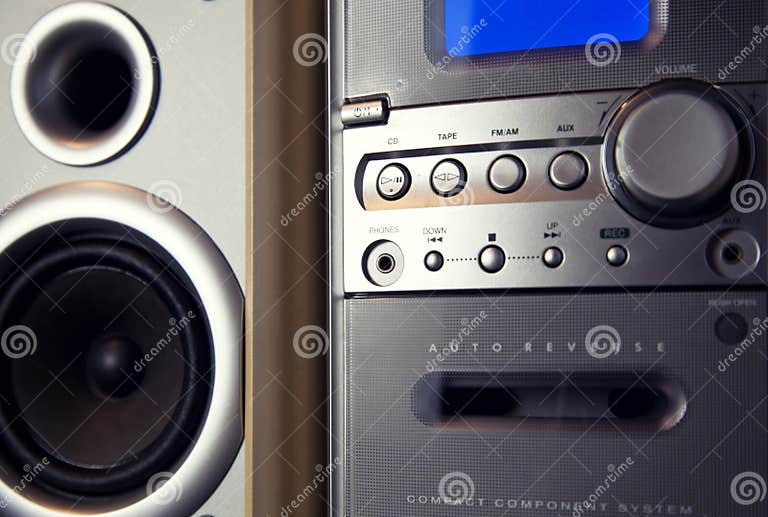Audio Compact Component Mini Stereo System Stock Photo - Image of ...