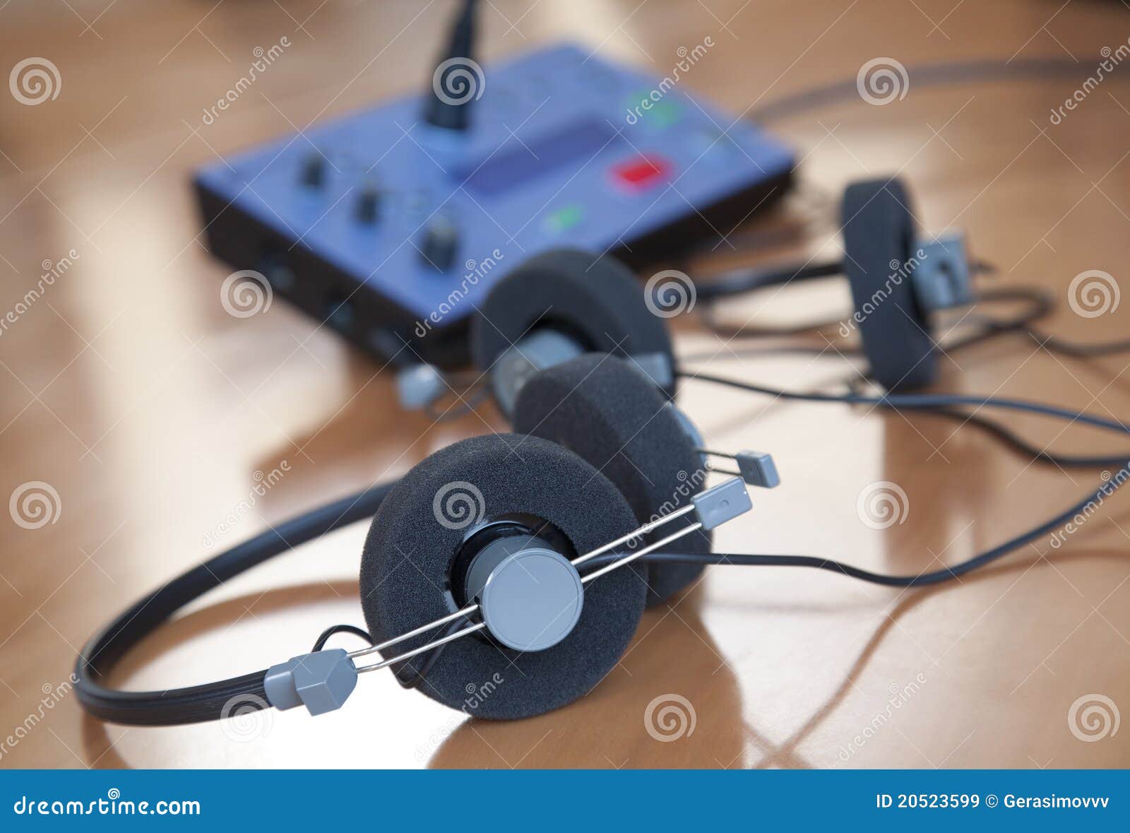 Audio Conference Headphones Stock Image - Image of auditorium, seminar ...