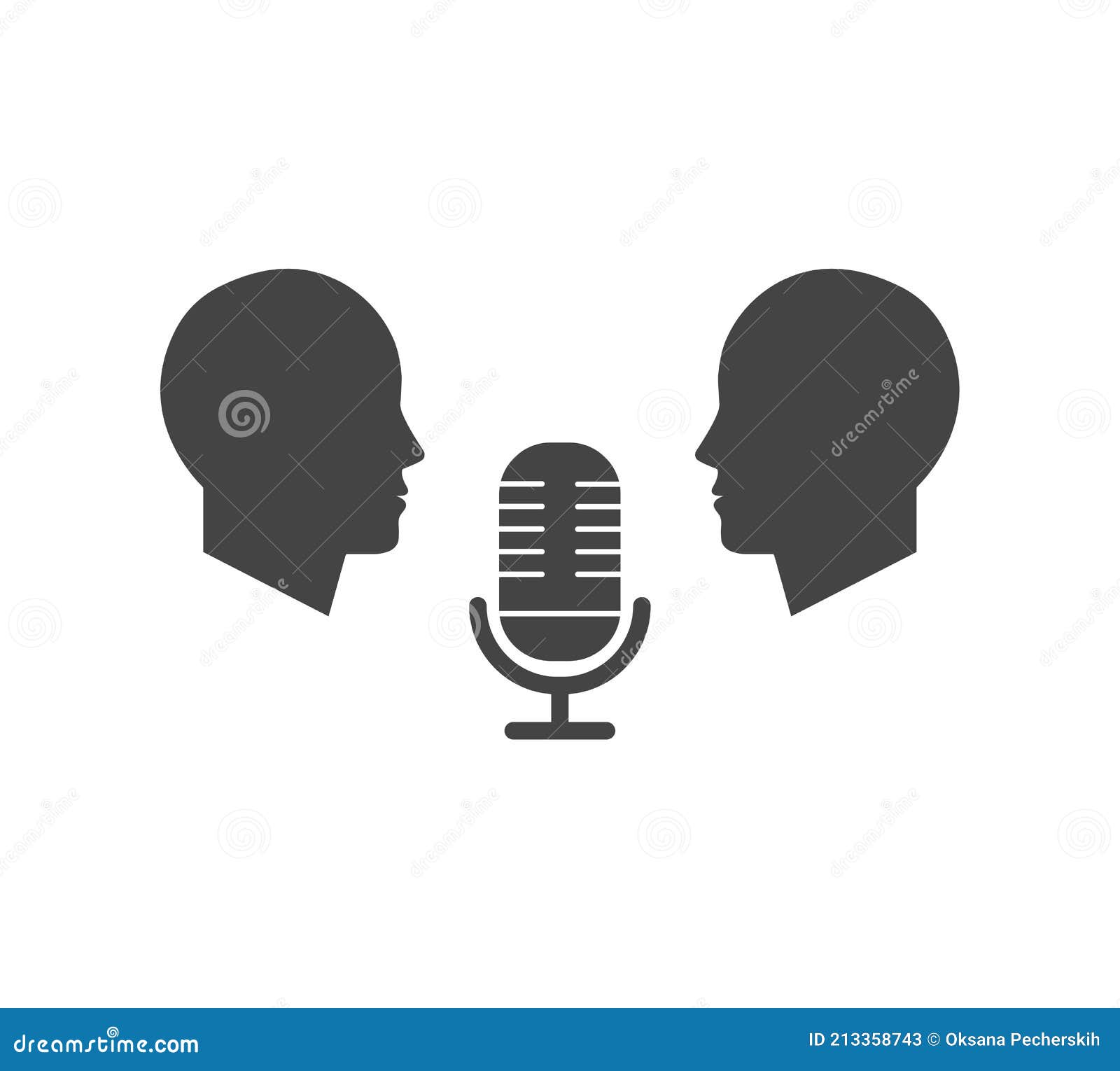 Audio Conference Vector Icon on White Isolated Background Stock Vector ...