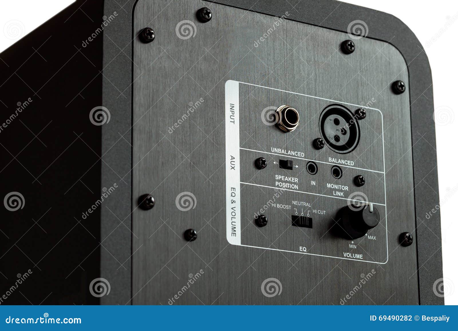 Audio Connection Control Panel. Stock Photo - Image of input, connector ...