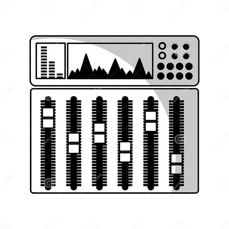Audio Console Professional Icon Stock Illustration - Illustration of ...