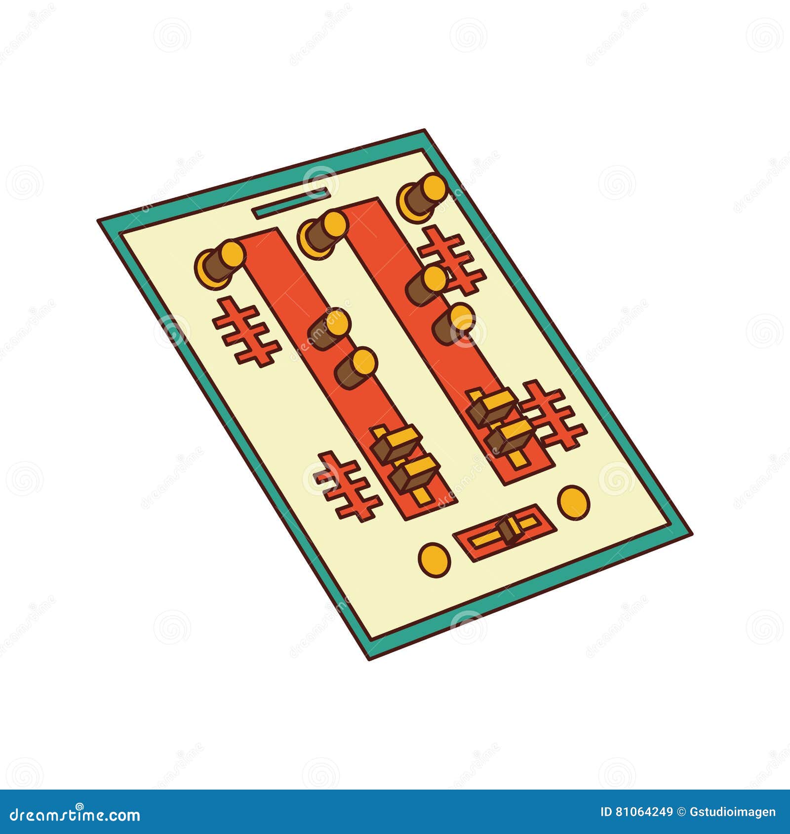 Audio Console Professional Icon Stock Vector - Illustration of club ...