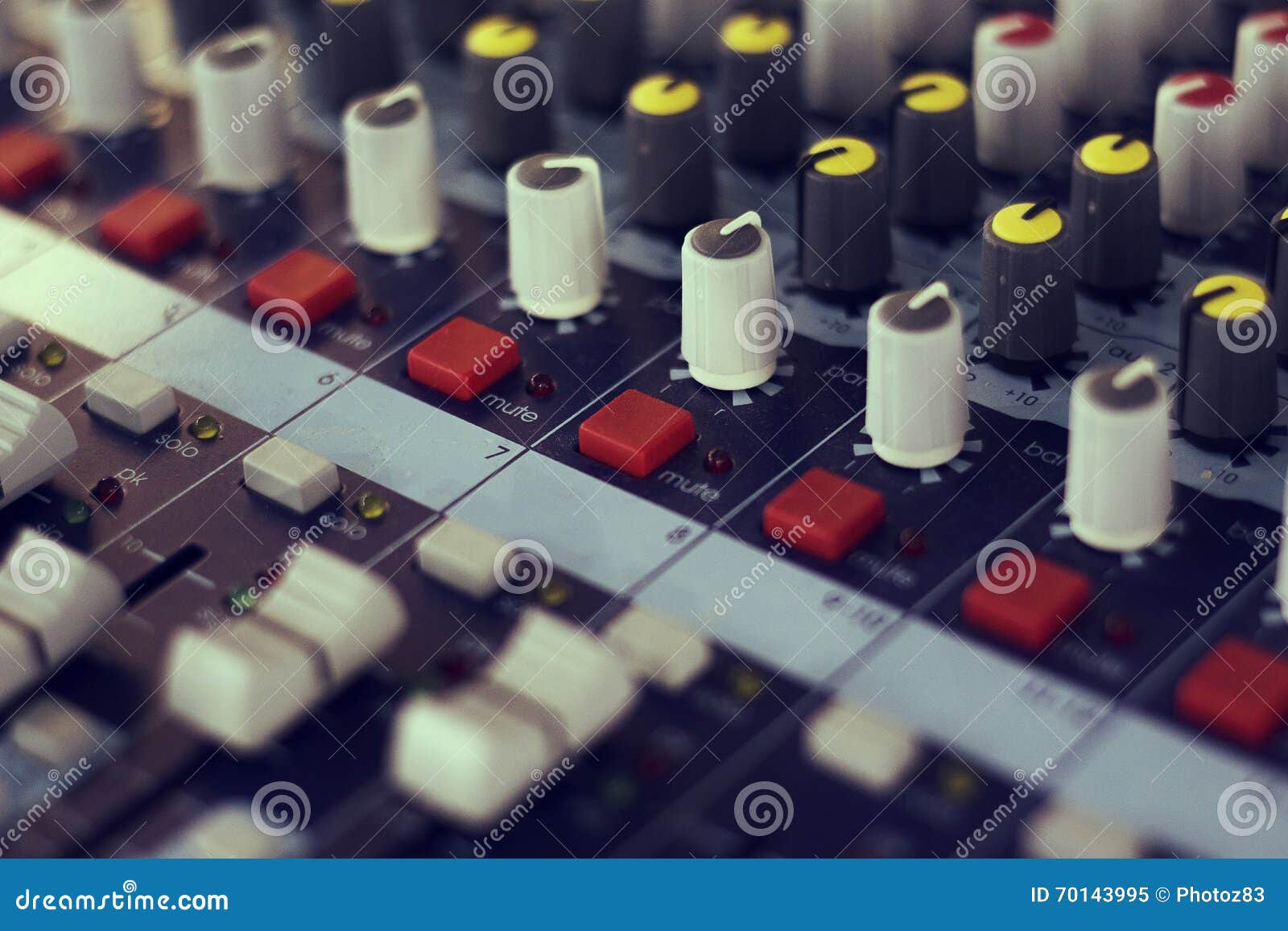 Audio console stock image. Image of consoling, entertainment - 70143995