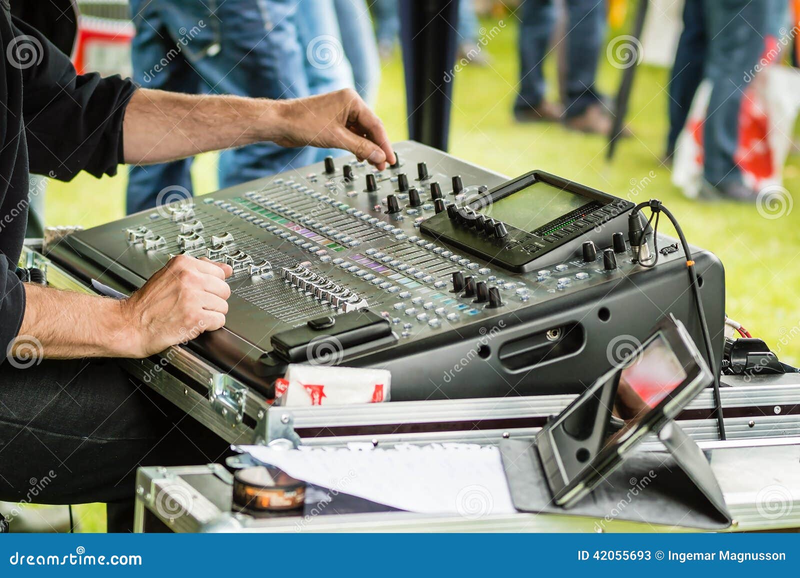 Audio control board stock image. Image of equalizer, musical - 42055693