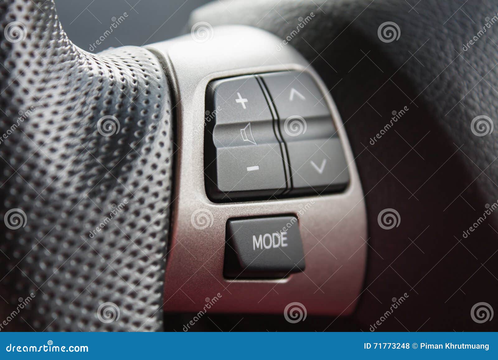 Audio Control Buttons on the Steering Wheel Stock Photo - Image of ...