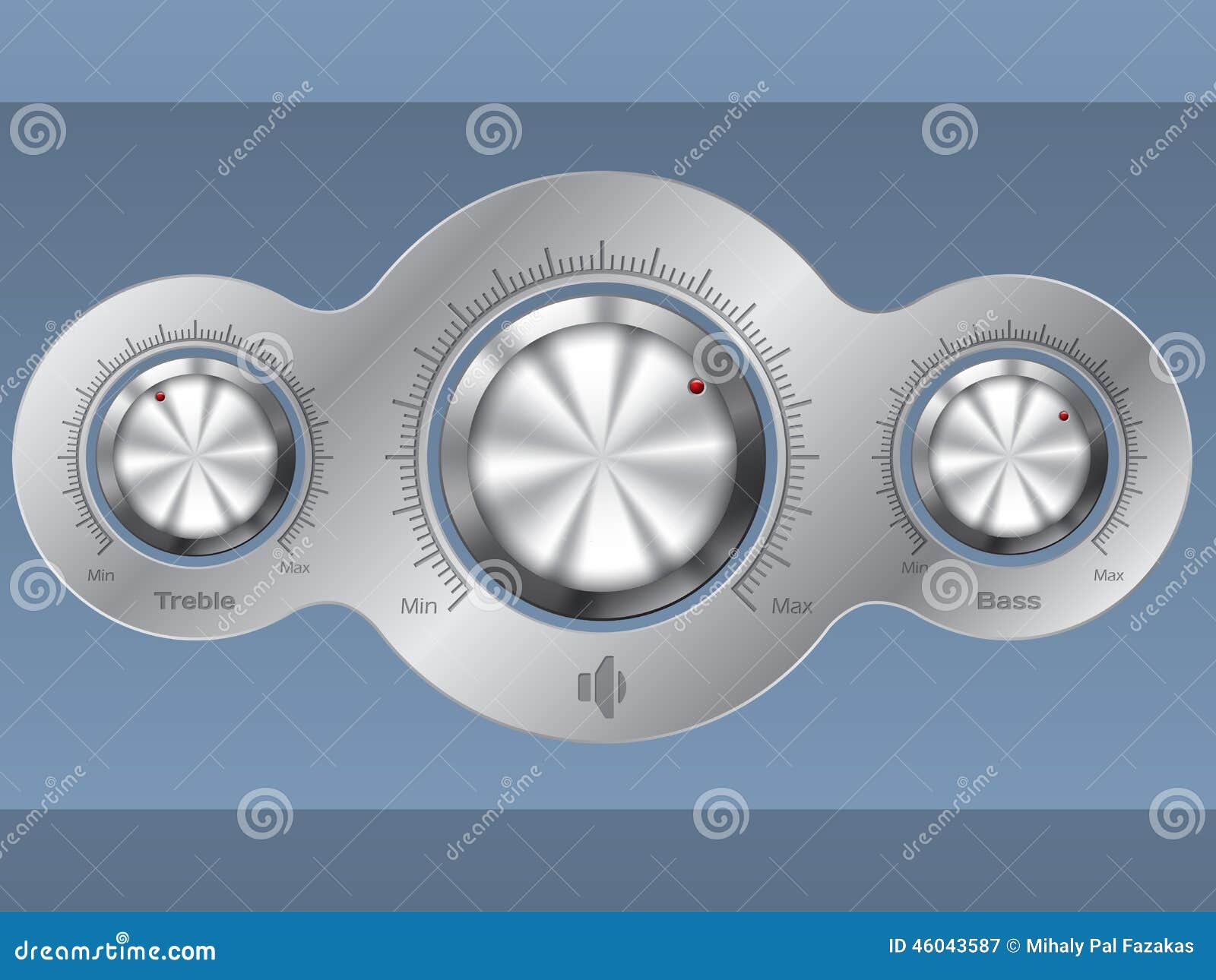 Audio control deck stock vector. Illustration of entertainment - 46043587