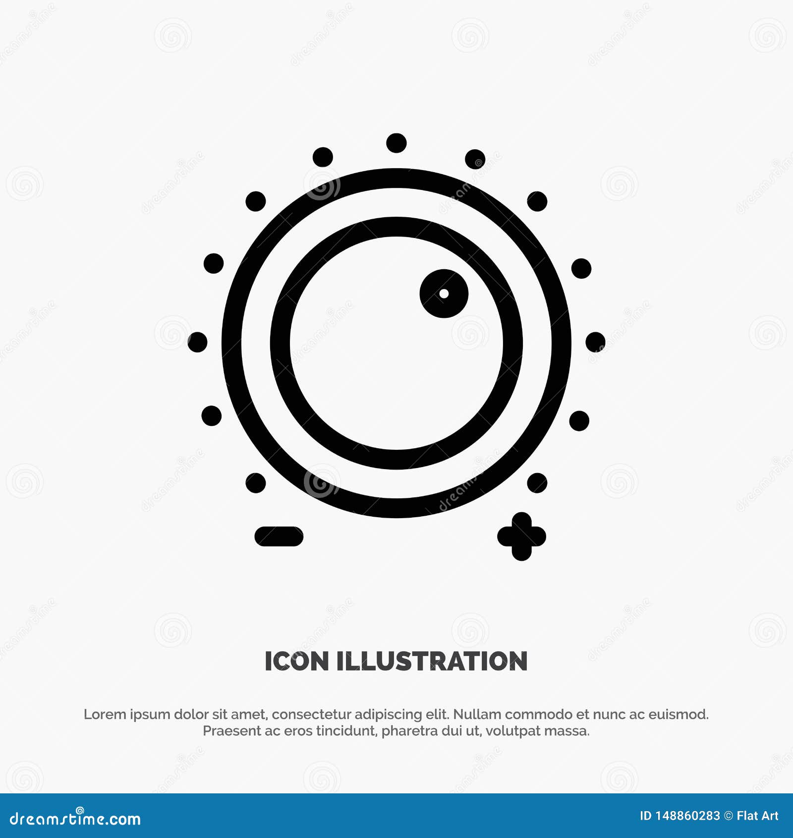Audio, Control, Gain, Level, Sound Line Icon Vector Stock Vector ...