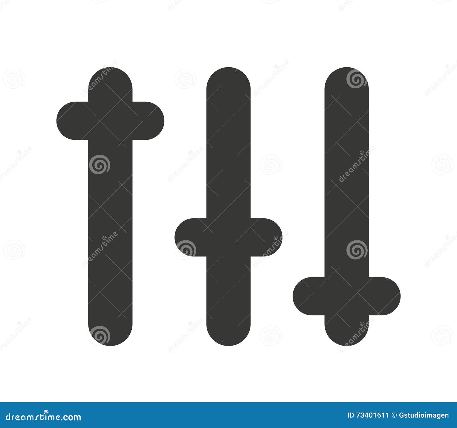 Audio Control Panel Isolated Icon Design Stock Illustration ...