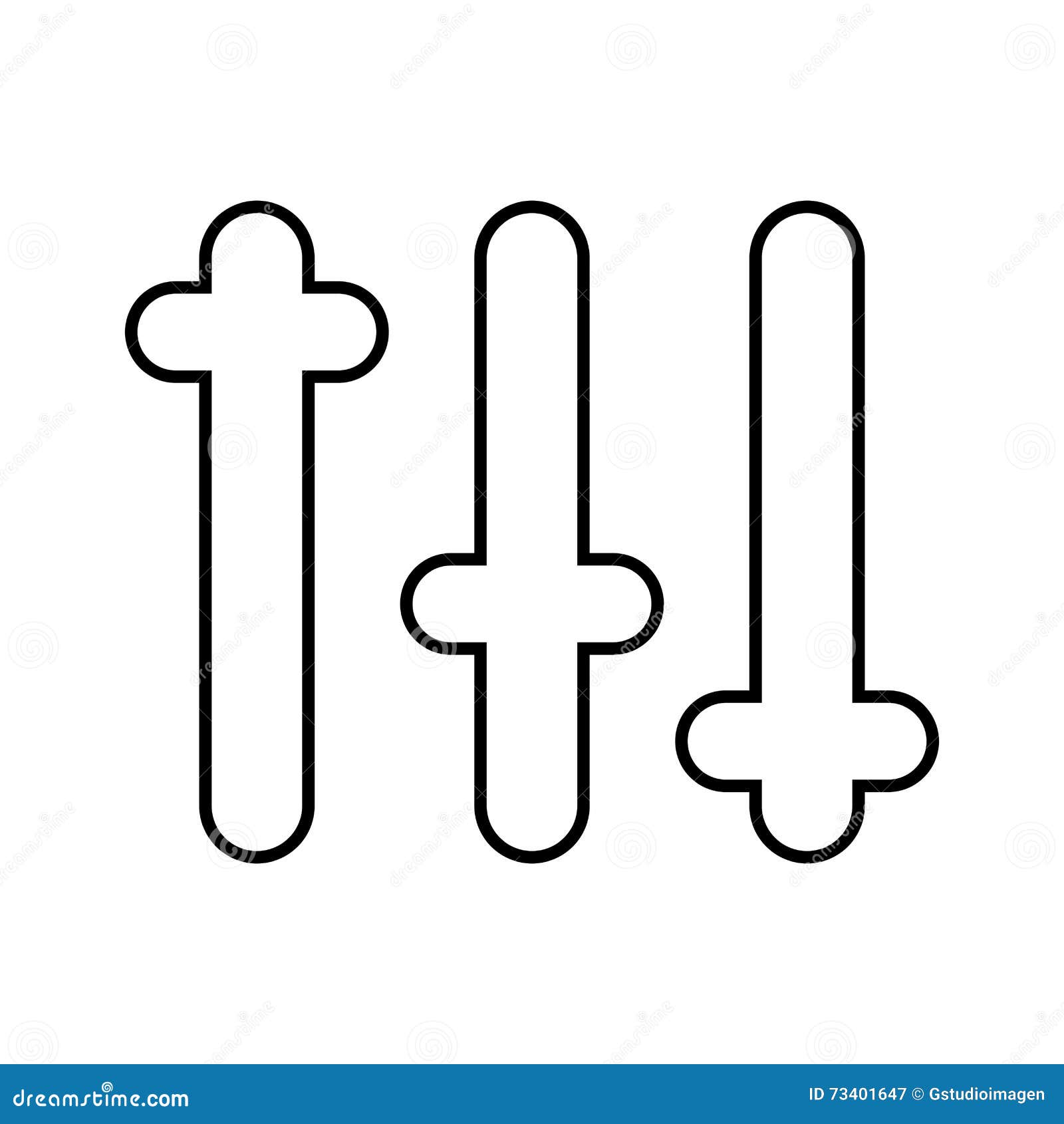 Audio Control Panel Isolated Icon Design Stock Illustration ...