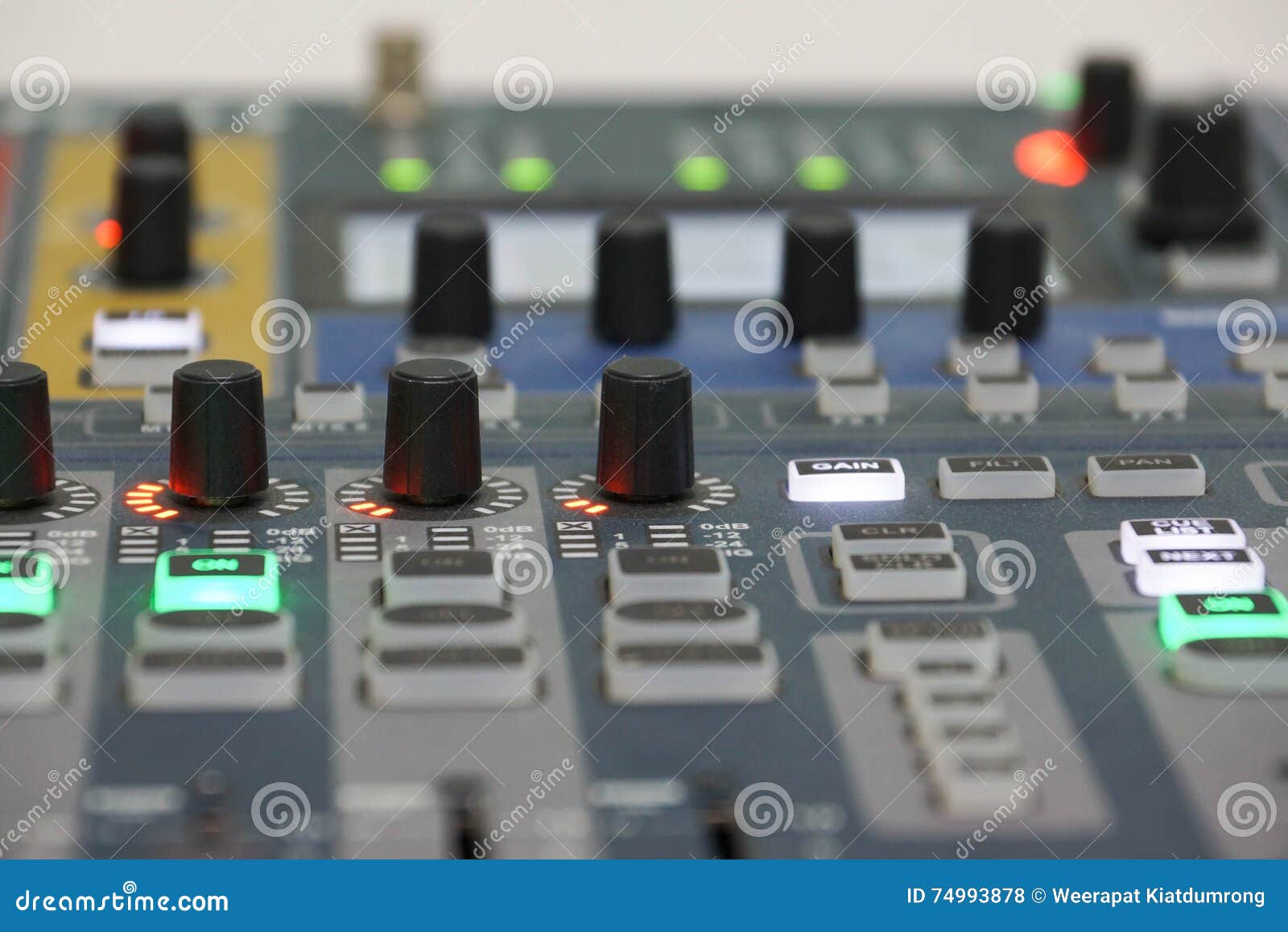 Audio controller stock photo. Image of sound, system - 74993878