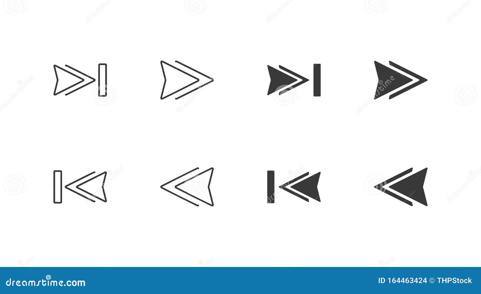 Audio Controls Icons Vector Stock Vector - Illustration of isolated ...