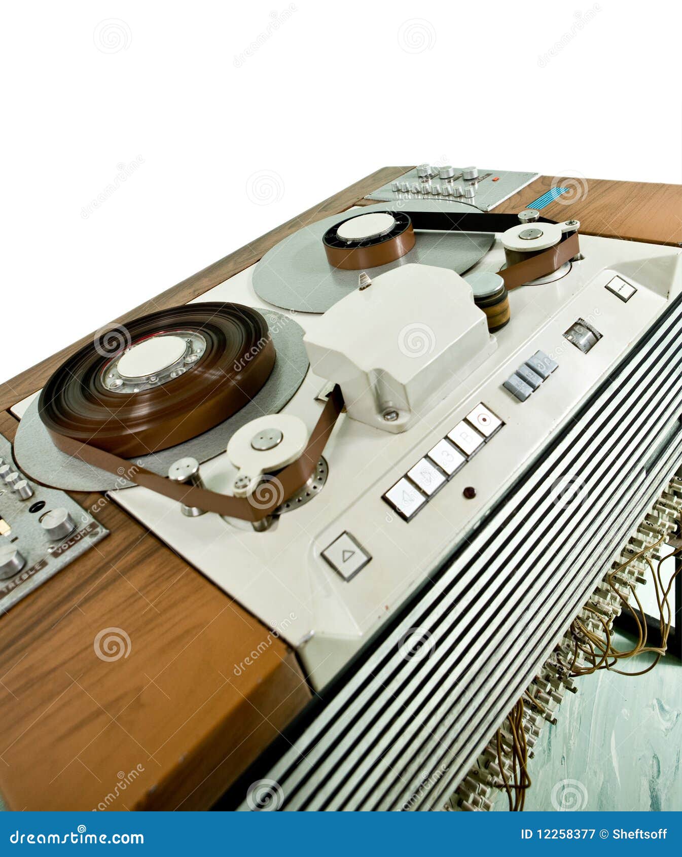 Audio deck stock image. Image of surveillance, display - 12258377