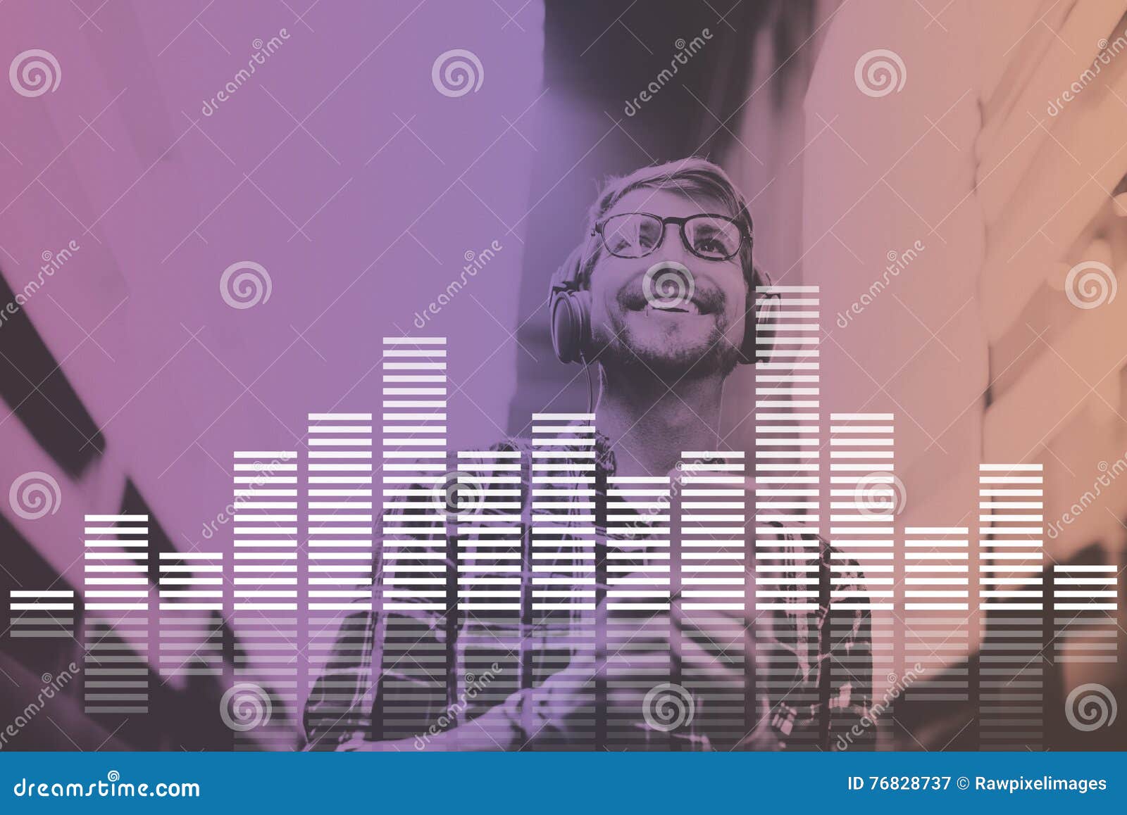 Audio Digital Equalizer Music Tunes Sound Wave Graphic Concept Stock ...