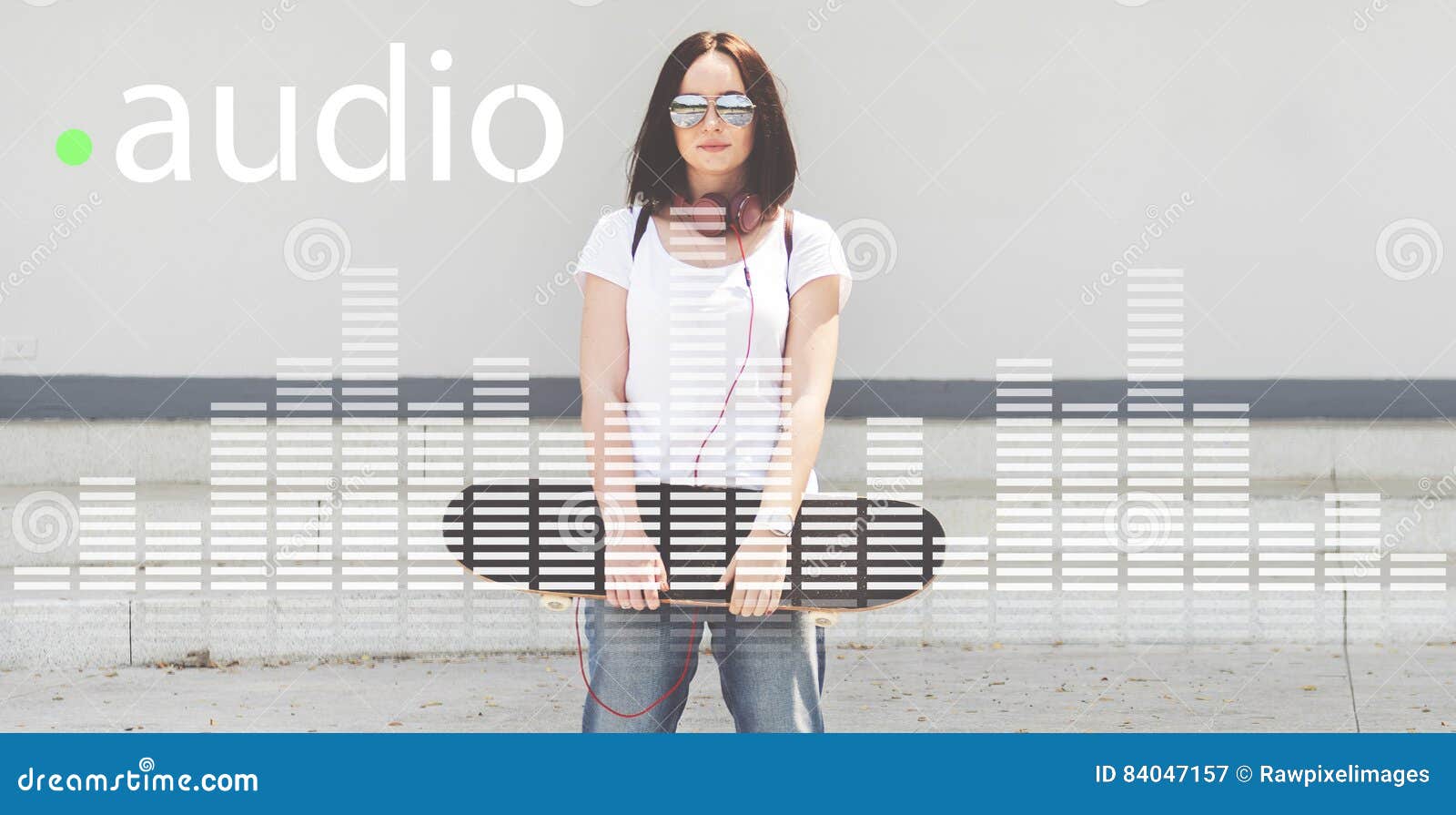 Audio Digital Equalizer Music Tunes Sound Wave Graphic Concept Stock ...