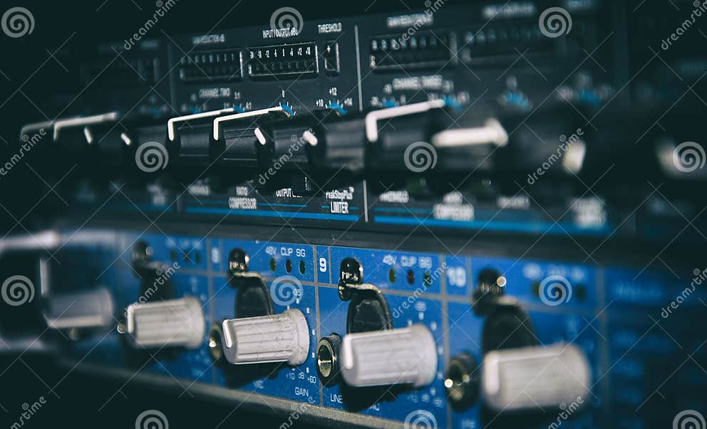 Audio effects processors. stock photo. Image of digital - 75133054
