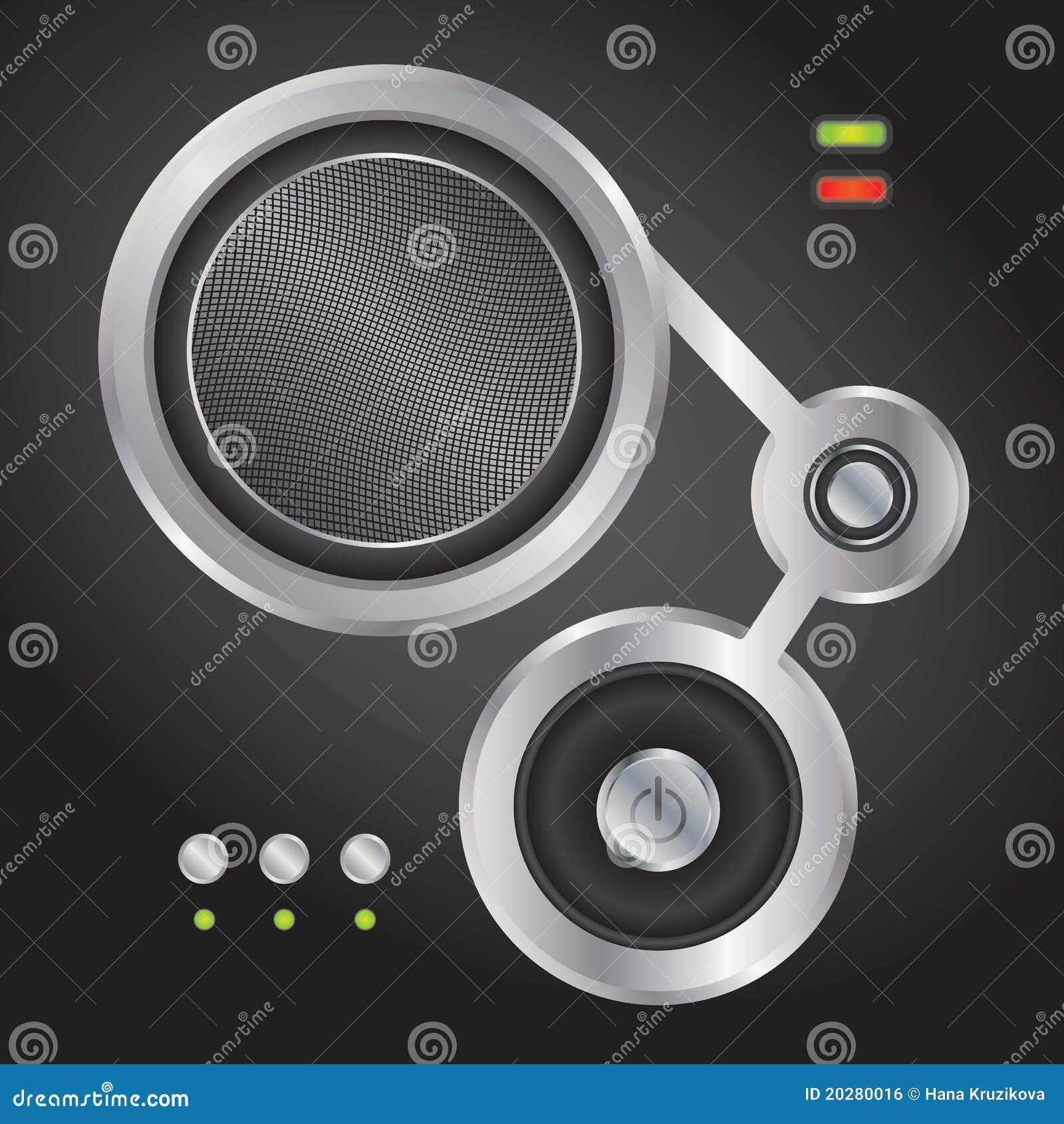 Audio element for websites stock illustration. Illustration of ...