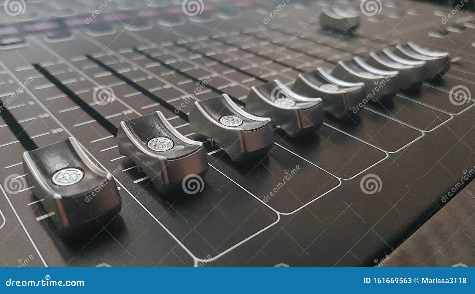 Audio Entertainment System at Stage Event Stock Image - Image of knobs ...