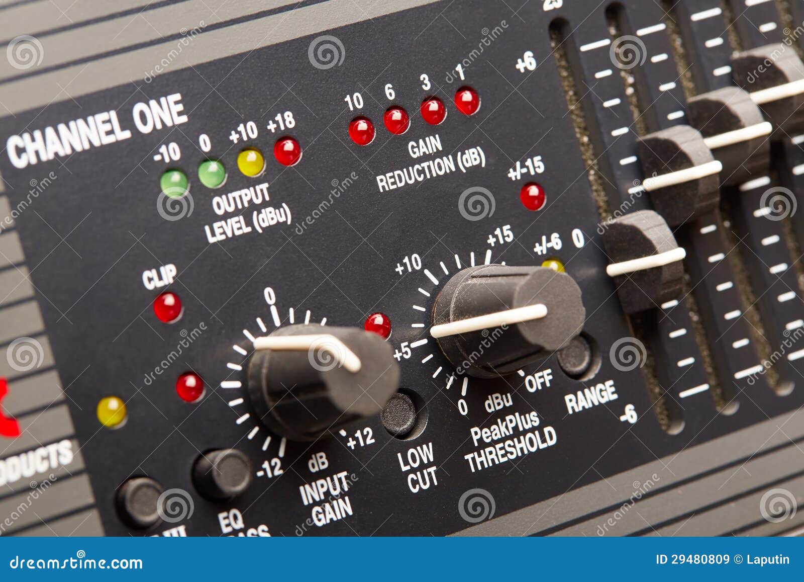 Audio equalizer stock image. Image of professional, frequency - 29480809