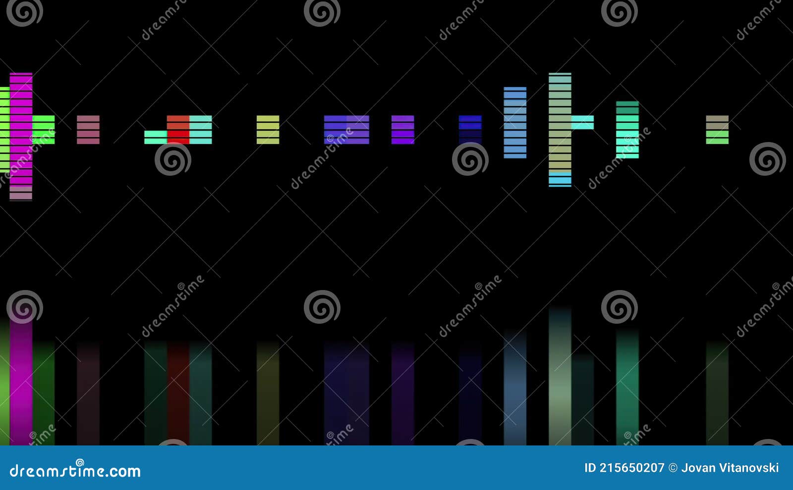 Audio Equalizer Bars Use for Music Stock Illustration - Illustration of ...