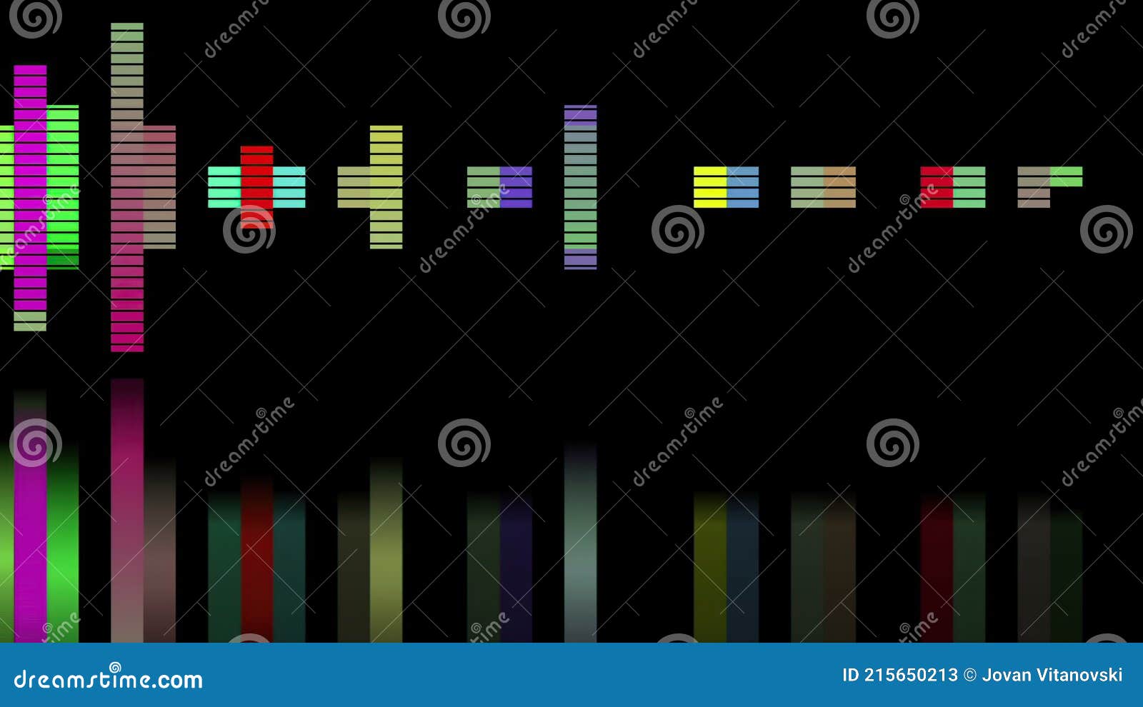 Audio Equalizer Bars Use for Music Stock Illustration - Illustration of ...